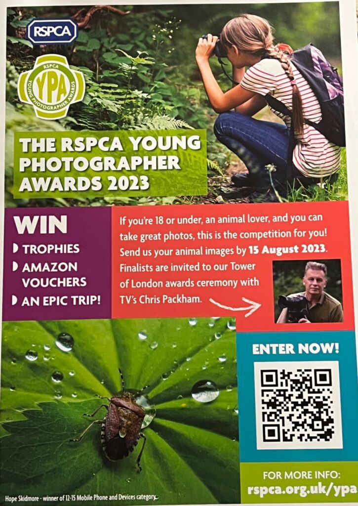 RSPCA Young Photographer of the Year Competition - Heritage High School